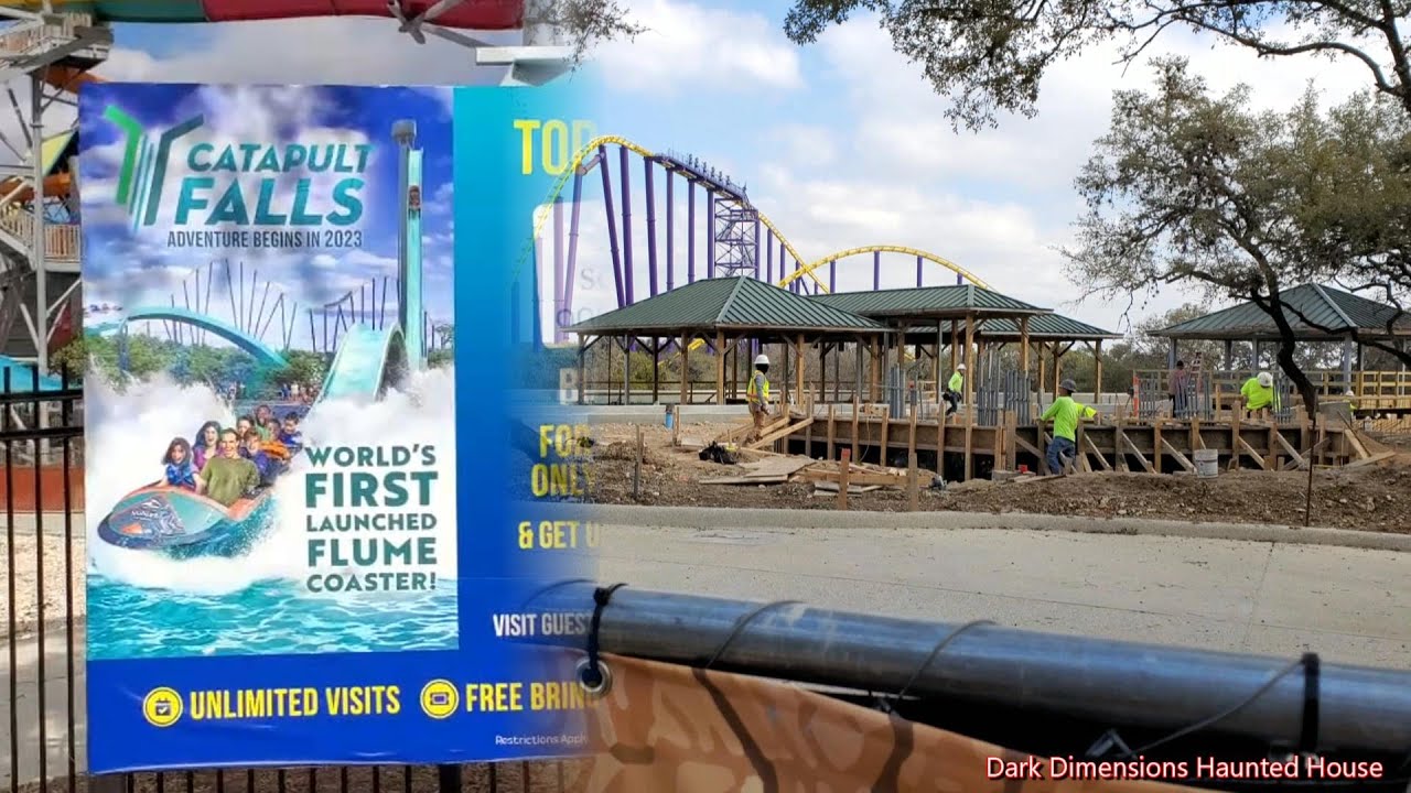 Update Video 2/4/2023: New Ride Catapult Falls at SeaWorld San Antonio ...