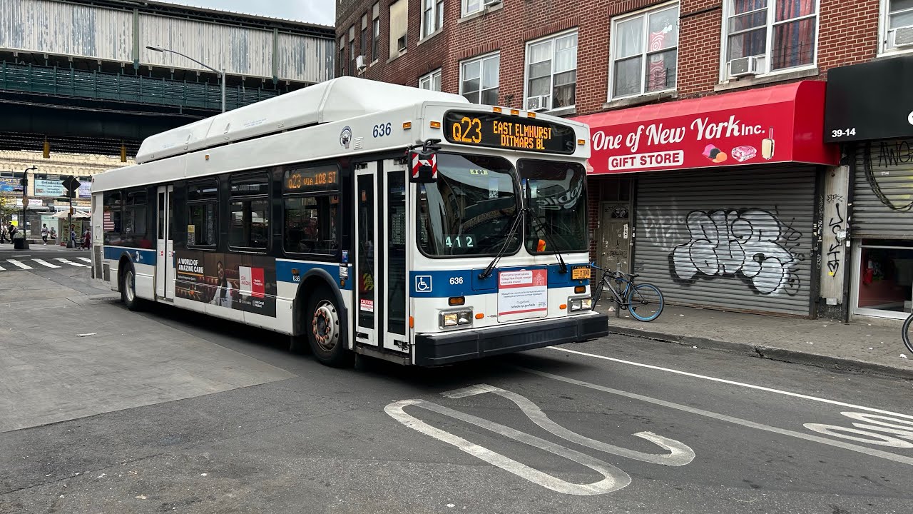 MTA Bus: On Board 2012 New Flyer C40LF CNG #636 On The Q23 Local Bus ...