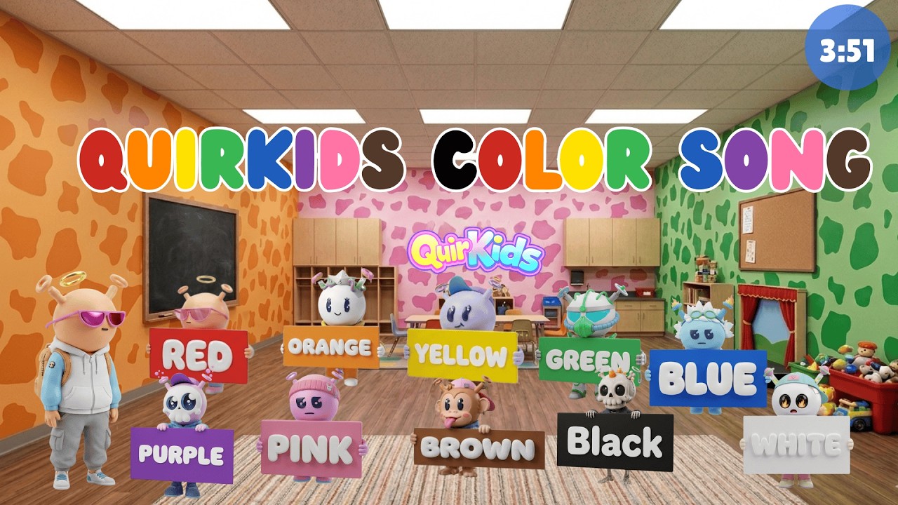 QuirKids Color Learning Song - YouTube