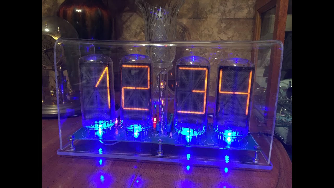B7971 Nixie clock features - YouTube
