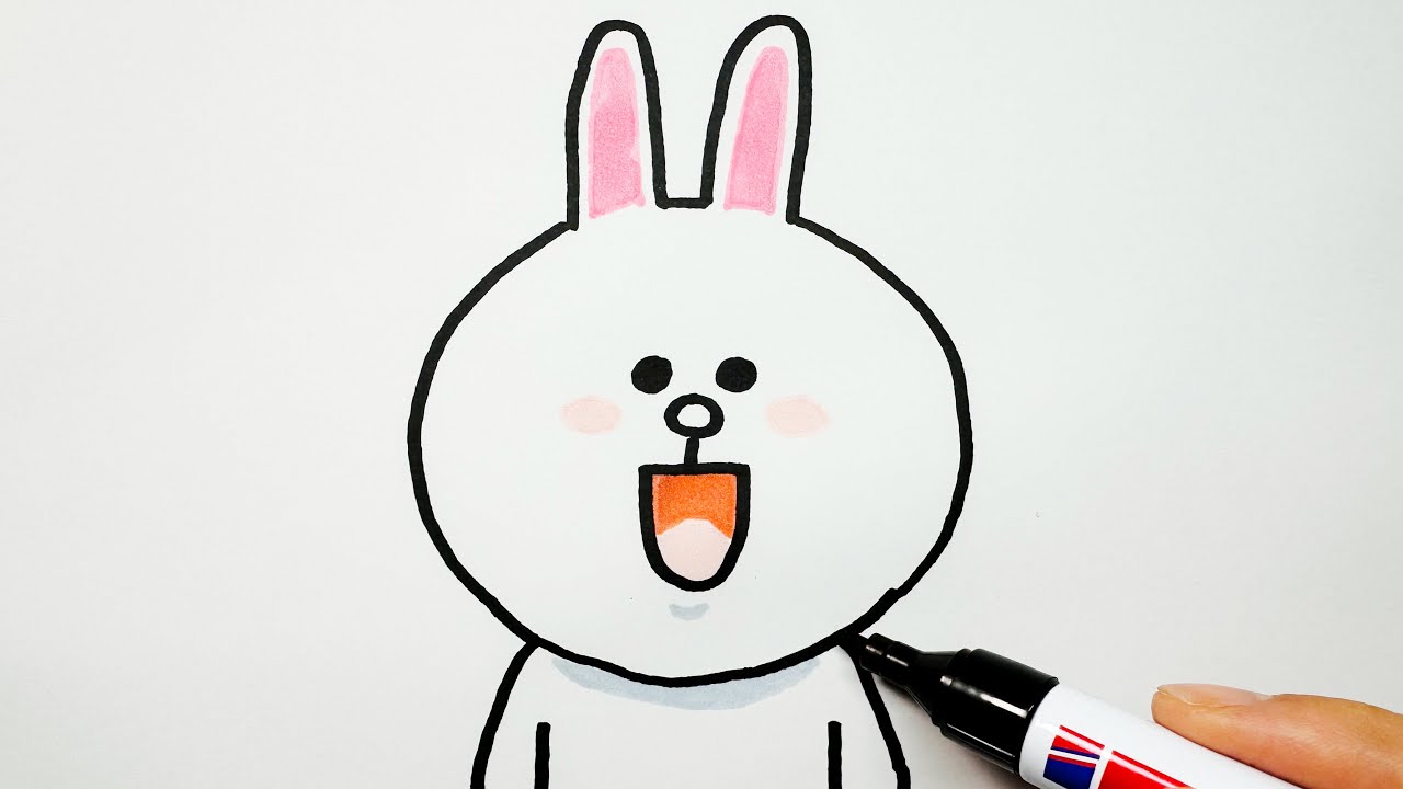 How to Draw Cony From Brown and Friends - YouTube
