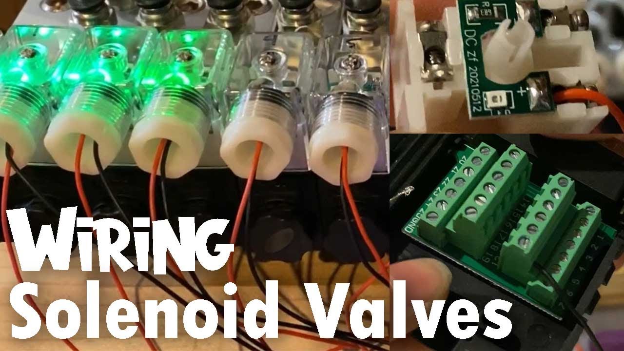 Wiring a Pneumatic Solenoid Valve (Better Tutorial)- using centronix ...