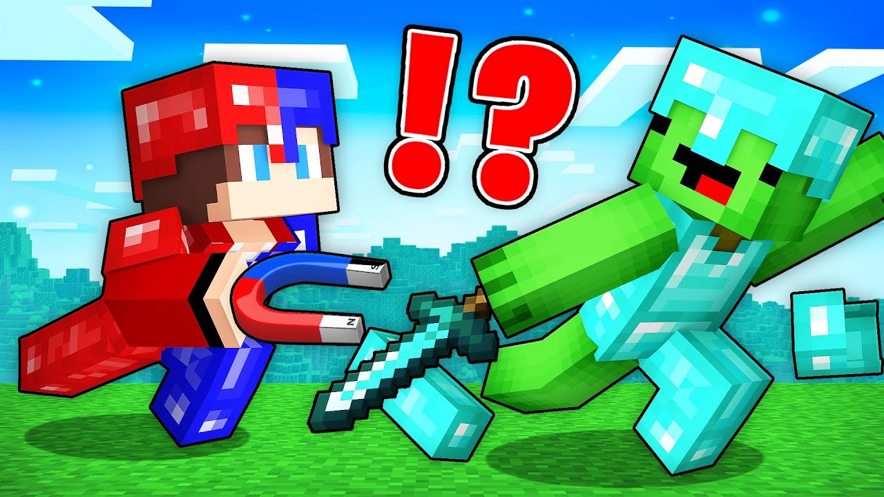 MAGNETIC STORM Armor Speedrunner vs Diamond ARMOR Hunter : JJ vs Mikey in Minecraft Maizen ...