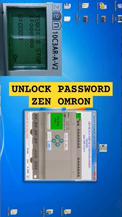 UNLOCK PASSWORD ZEN OMRON #omron #automation #unlock - YouTube