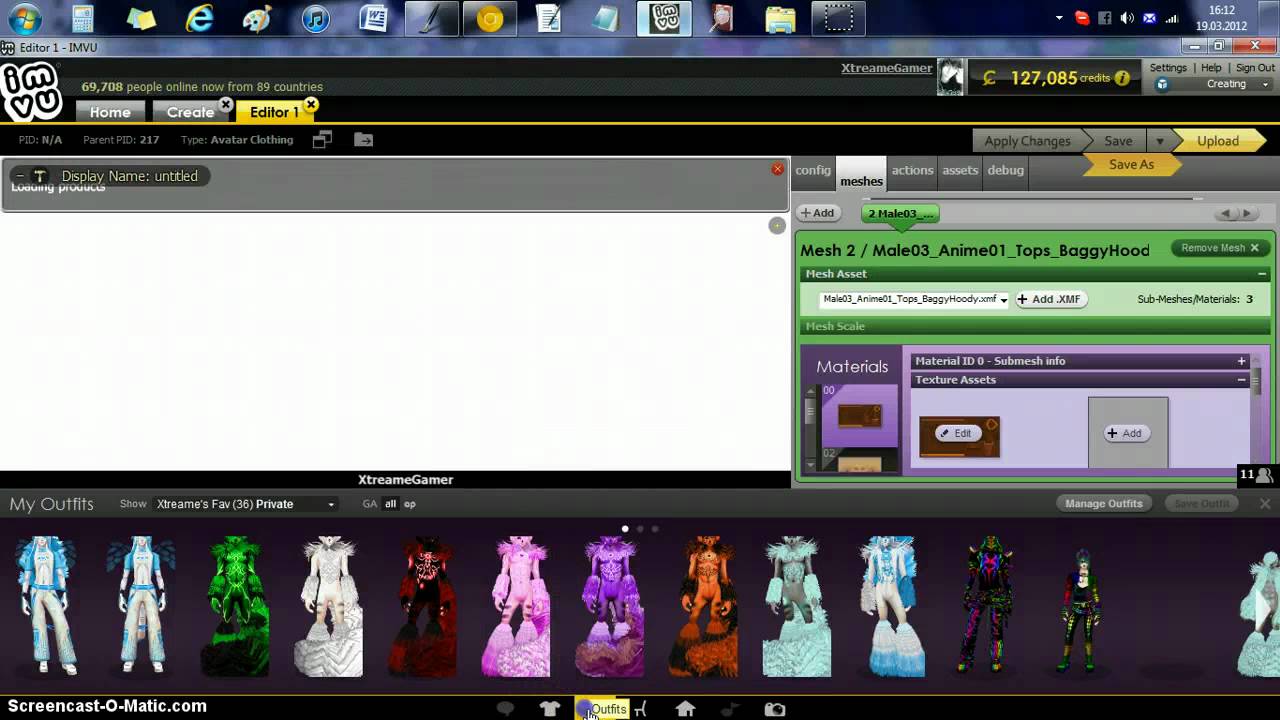 IMVU Creation Tutorial 2 "Programs" - YouTube