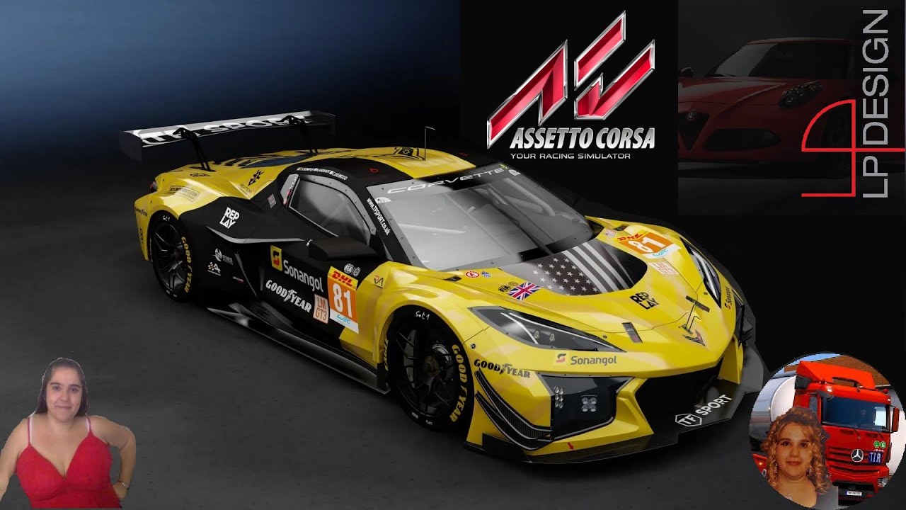 Assetto Corsa LP CC8 GT3 by LP Design Chevrolet Corvette Z06 GT3.R Test ...