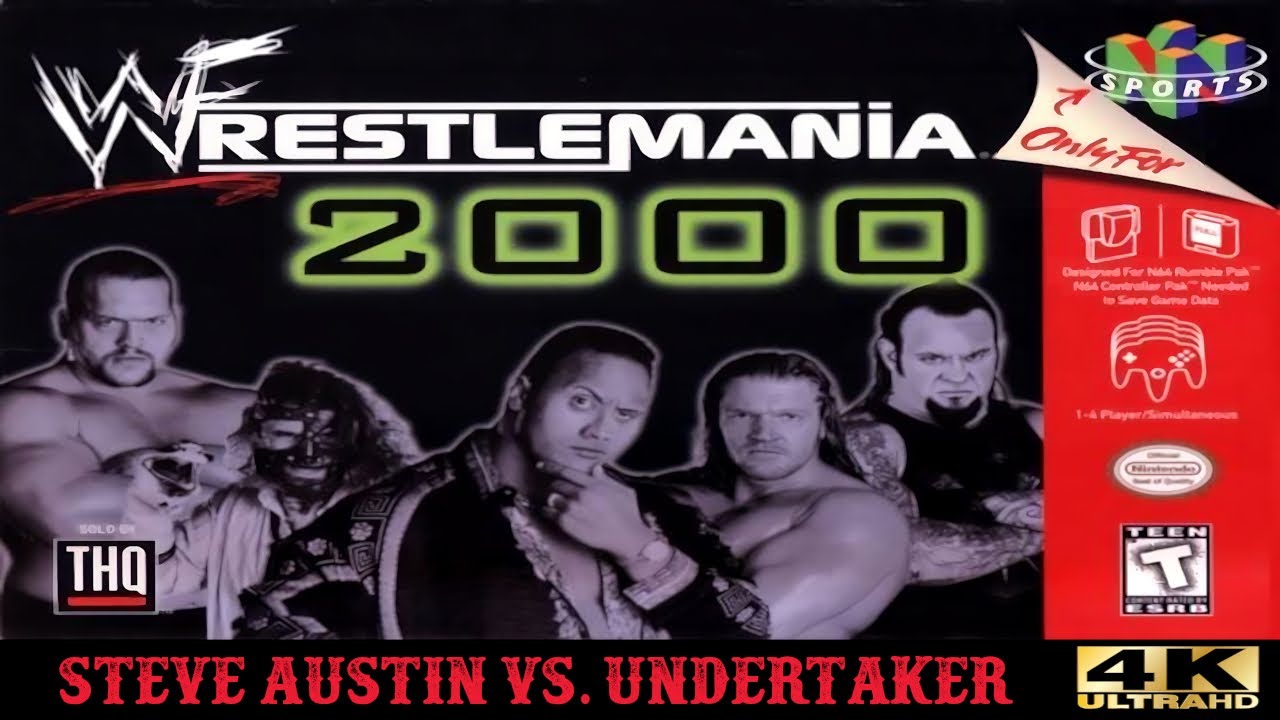 WWF WrestleMania 2000 - Nintendo 64 - Steve Austin vs. Undertaker - YouTube