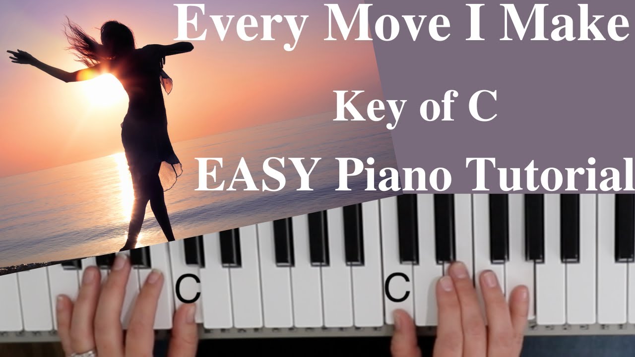 Every Move I Make -David Ruis (Key of C)//EASY Piano Tutorial - YouTube