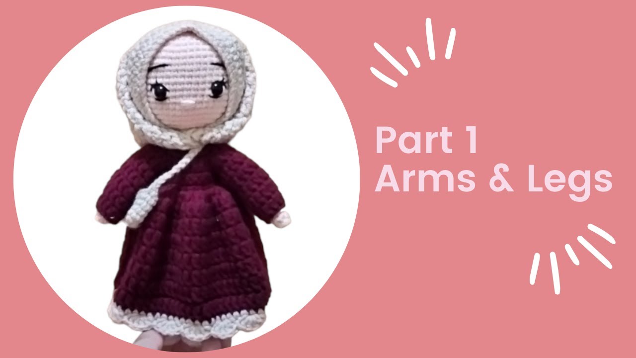 (Part 1) Amigurumi hijab doll | Amigurumi tutorial | Crochet tutorial ...