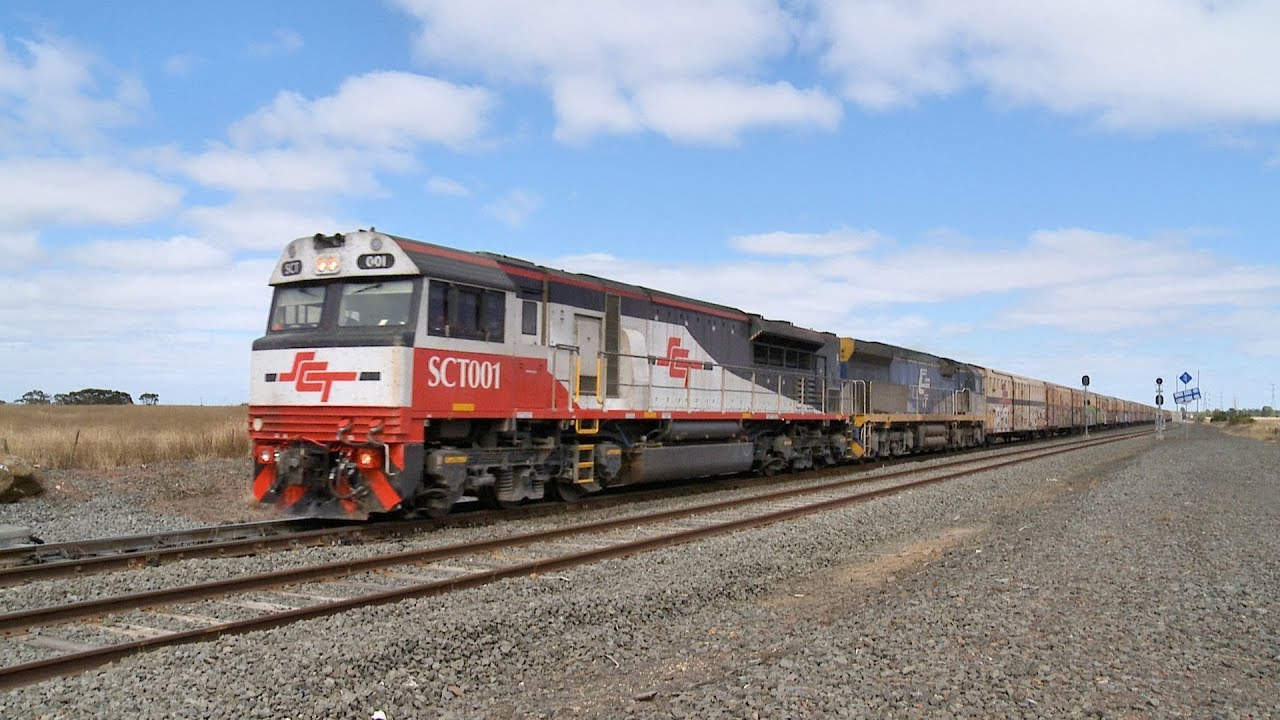 1PM9 SCT Freight Train With SCT001 & CF4410 - PoathTV Australian ...