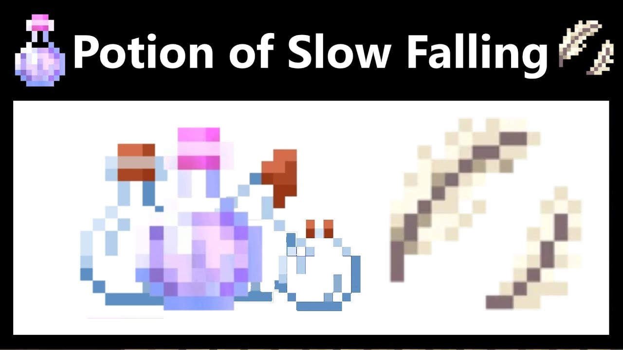 How to Make a Potion of Slow Falling in Minecraft - YouTube
