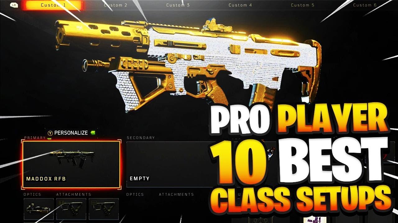 10 BEST "PRO PLAYER" CLASS SETUPS! (NEW UPDATE) - COD BO4 - YouTube