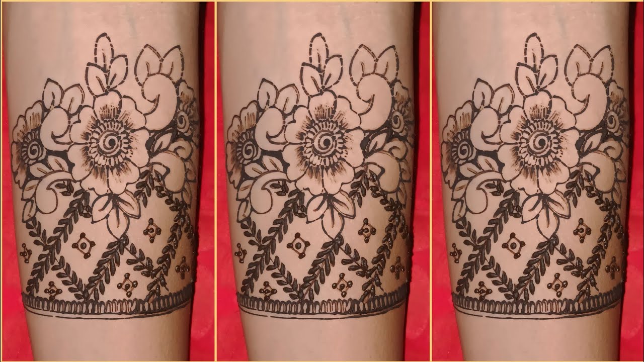 mehndi designs back side || mehandi ke design || mehandi ke design new ...