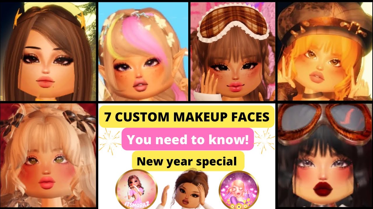 7 Custom makeup faces that you need to know | New year special - YouTube