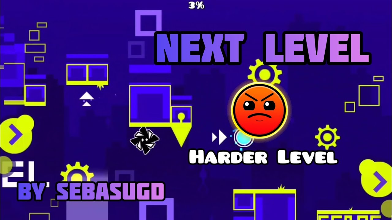 NEXT LEVEL By SebasuGD | Harder Level | 1 Coin | Geometry Dash 2.111 ...