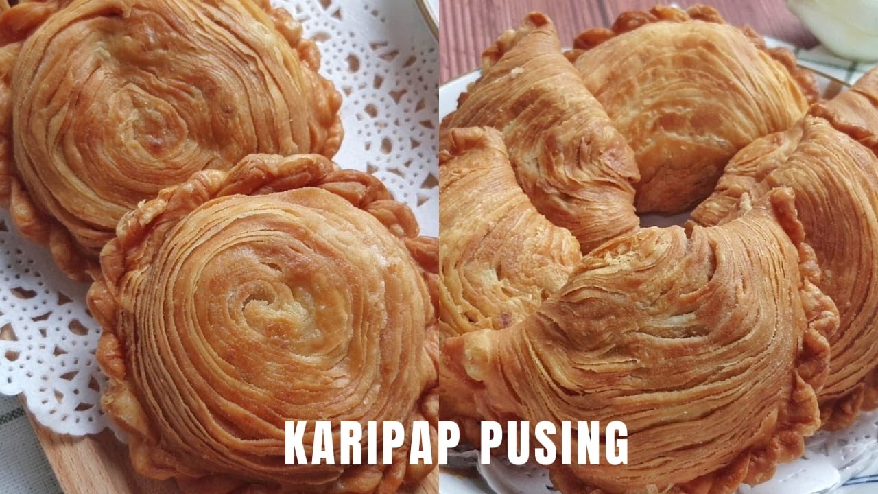 Karipap Pusing Rangup Dengan Dua Jenis Inti Ayam | Pastel Pusing ...