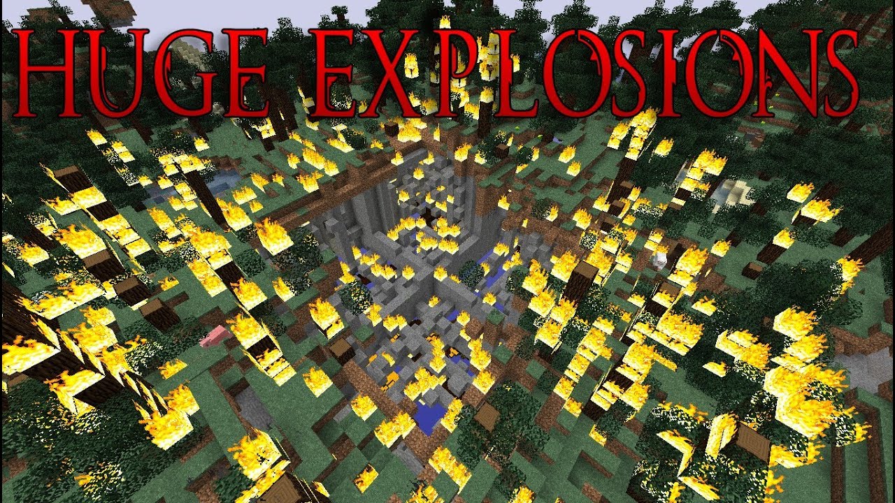 Huge Explosions In Minecraft - [Tutorial] - Minecraft - YouTube