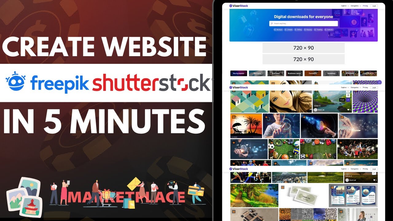 how to make a website like shutterstock , Freepik - YouTube