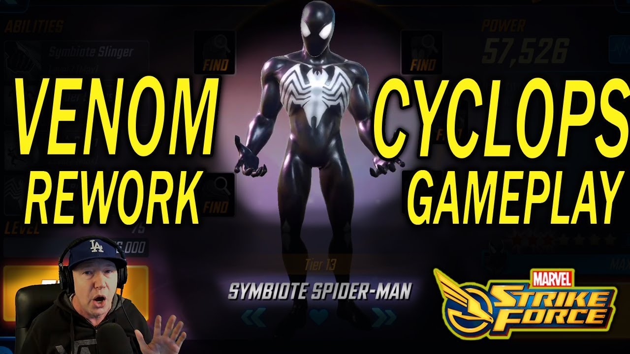 Symbiote Spider Man - Venom Rework - Cyclops Kit - MARVEL Strike Force ...