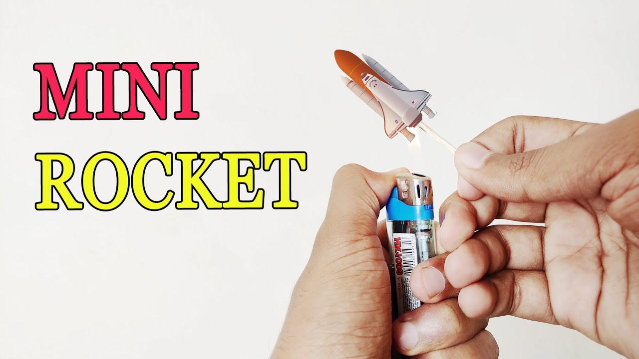 HOW TO MAKE MINI ROCKET | MATCHES CRAFTS | SCIENCE TOYS - YouTube