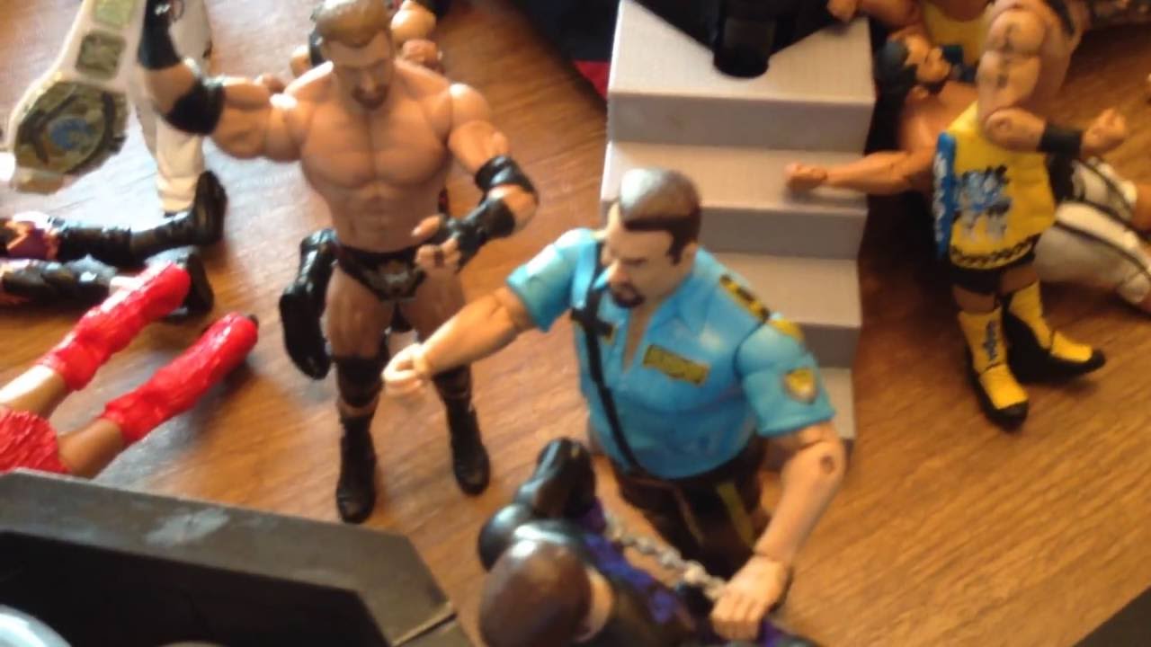 WWE action Figure set up - YouTube