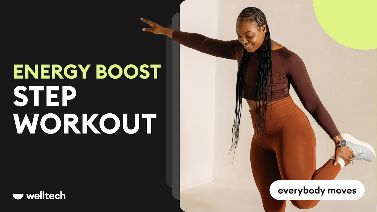 Day 5: Step Aerobics Energy Boost Workout to Power Up Your Day - YouTube