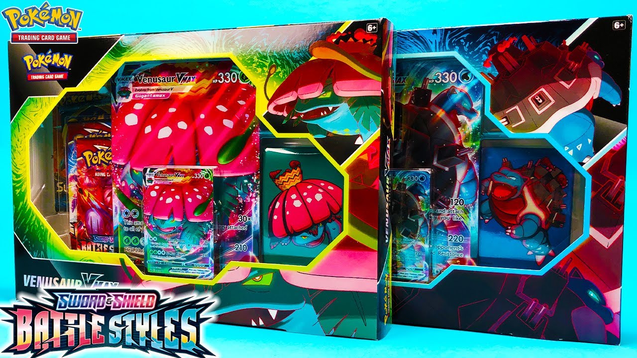 Pokemon Venusaur VMax & Blastoise VMax Battle Boxes - YouTube