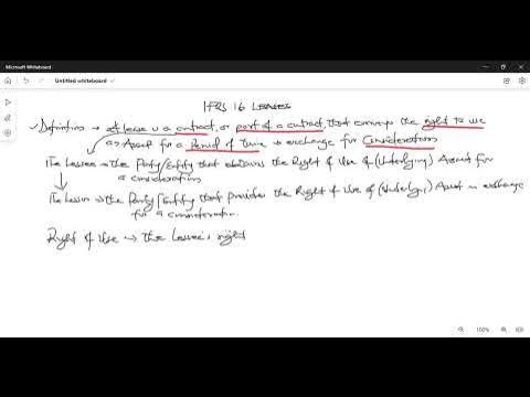Lecture 7 Leases IFRS - YouTube