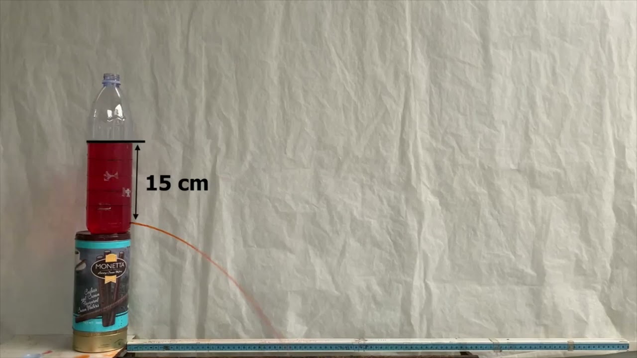 PHYS 51 1 Torricelli's Theorem Experiment - YouTube