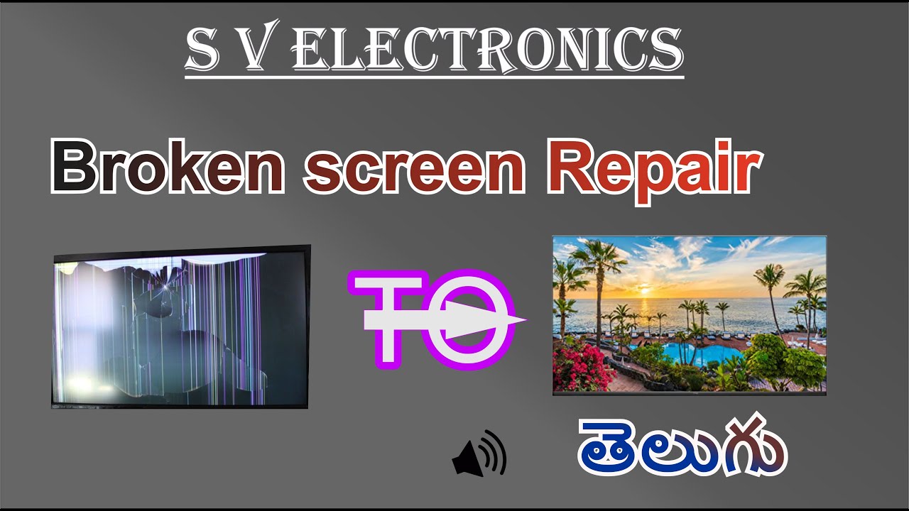 Led Tv Screen replacement | VU 32 Inch | Broken display repair | Telugu ...