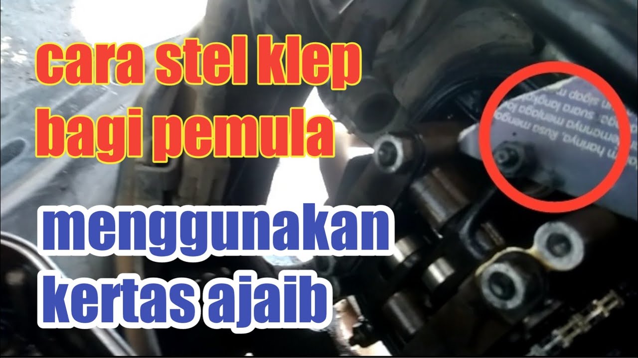 cara mudah stel klep motor - YouTube