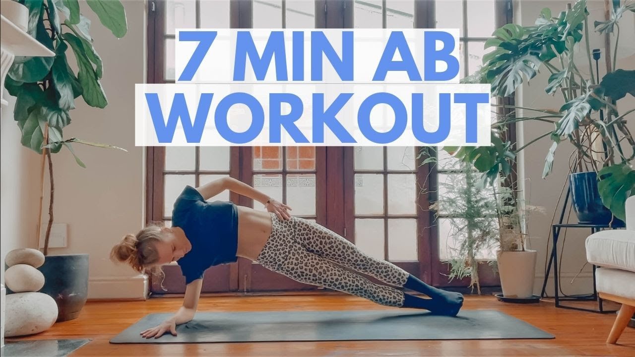 7 MIN AB WORKOUT No Equipment | Tana Yoga - YouTube