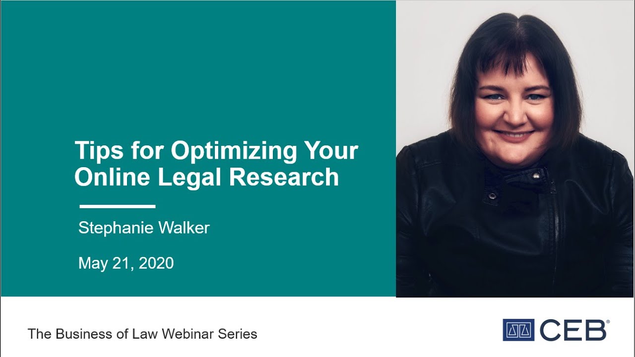 Tips for Optimizing Your Online Legal Research - YouTube