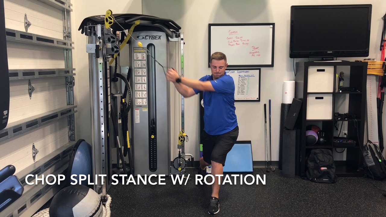 CHOP SPLIT STANCE WITH ROTATION - YouTube