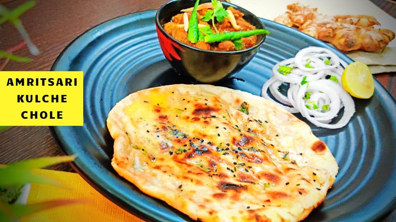Punjabi Kulche chole Recipe | Amritsari Chole kulche recipe Street food ...