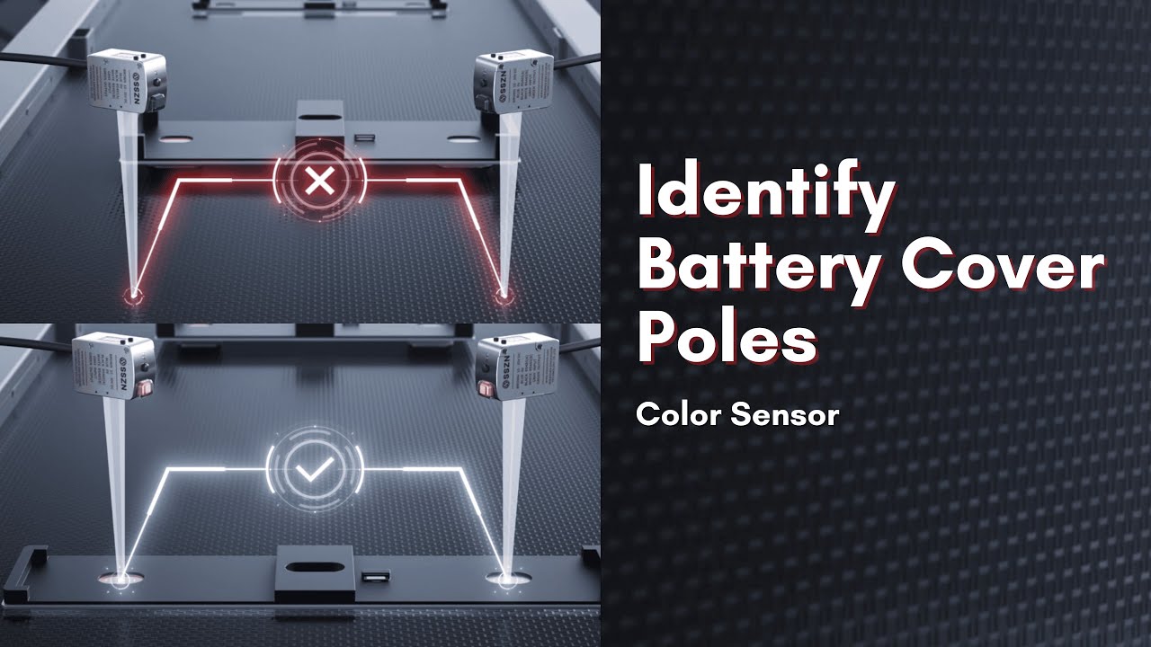 Identify Battery Cover Poles with Color Sensor | Lithium Battery ...
