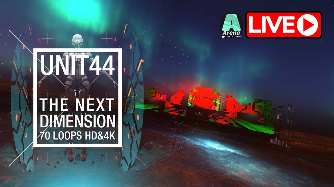 Live VJ Set | Feat. @Unit44 | @Resolume 4k Ultrawide Screen Capture ...