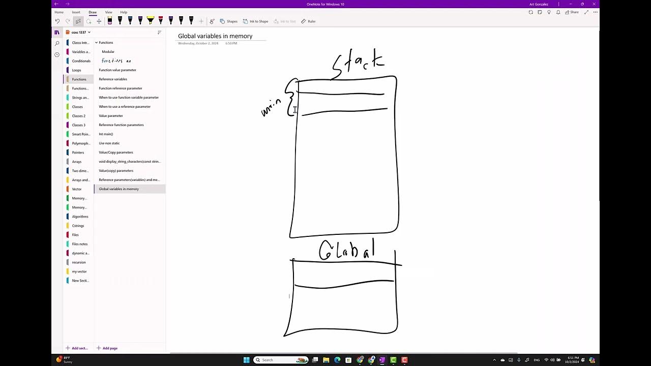 100224 COSC 1337 Global Variables and Memory - YouTube