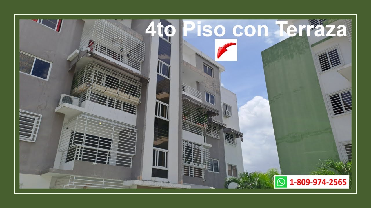 Apartamento de 4to Piso con Terraza y 3 Habitaciones en Res. LP9 ...