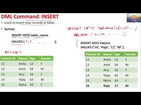DML(Data Manipulation Language) in SQL.SELECT, INSERT, UPDATE, DELETE ...