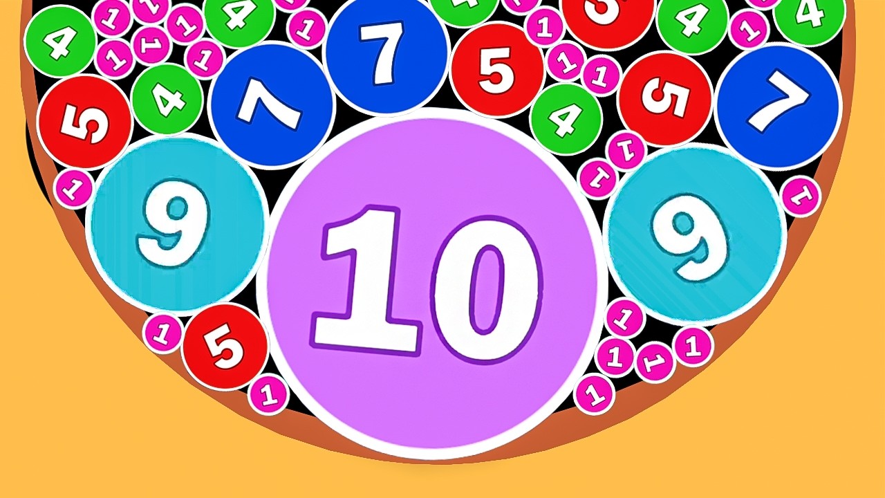 MERGE NUMBER BALLS – 2048 Color Ball Drop & Merge | Satisfying Math ...