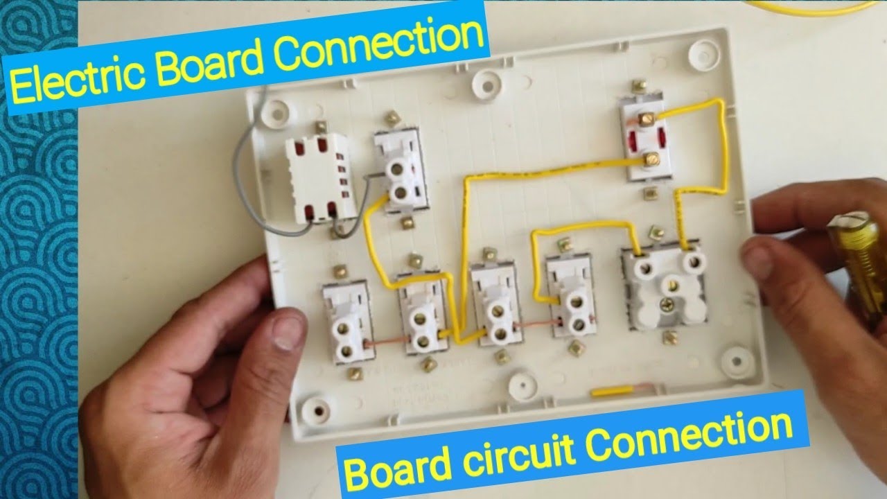 How to give connection of Electric board || How to makes Switch board ...