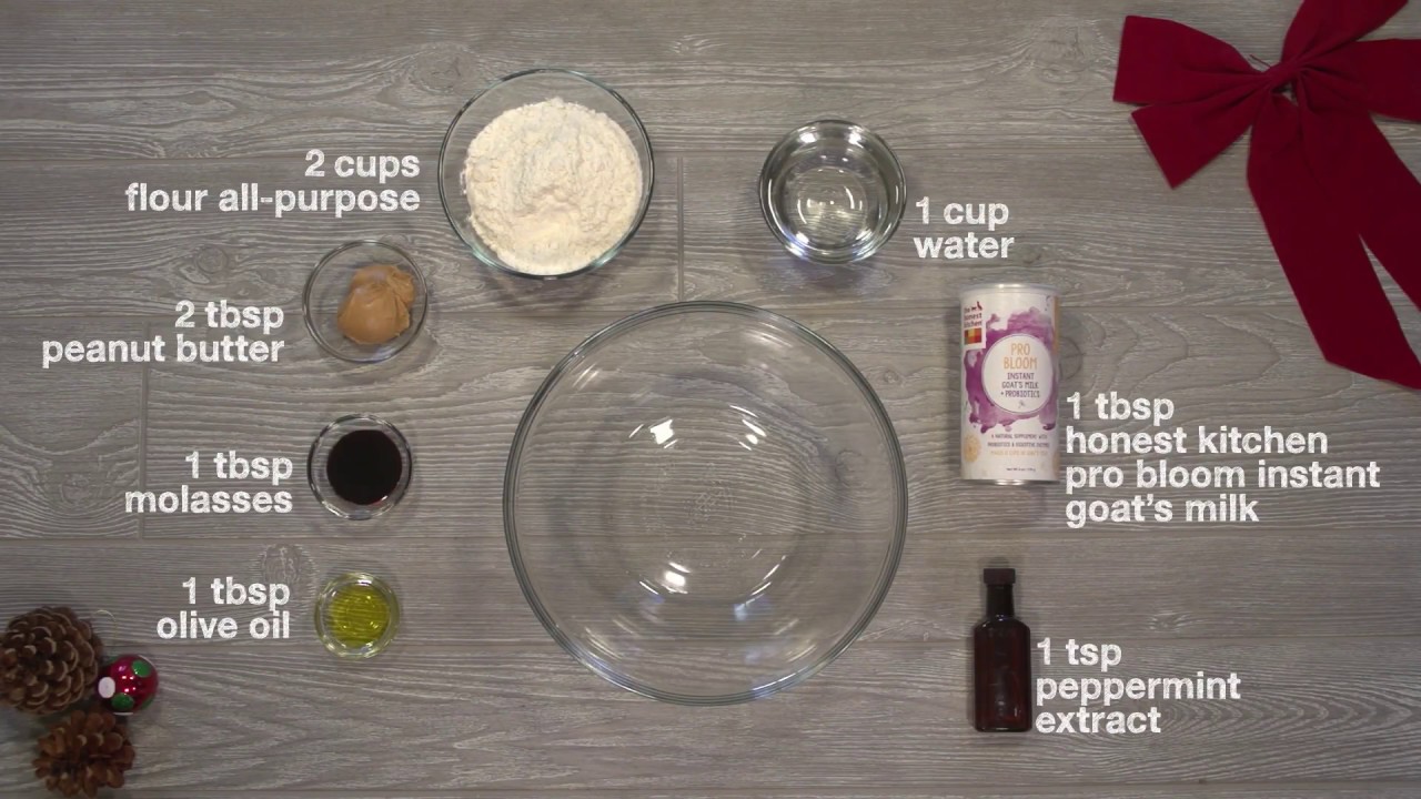Peppermint & Molasses Dog Treat Recipe - YouTube