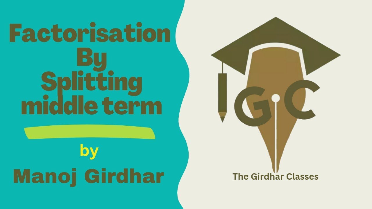 Factorization of quadratic | Polynomial factorization by splitting the ...