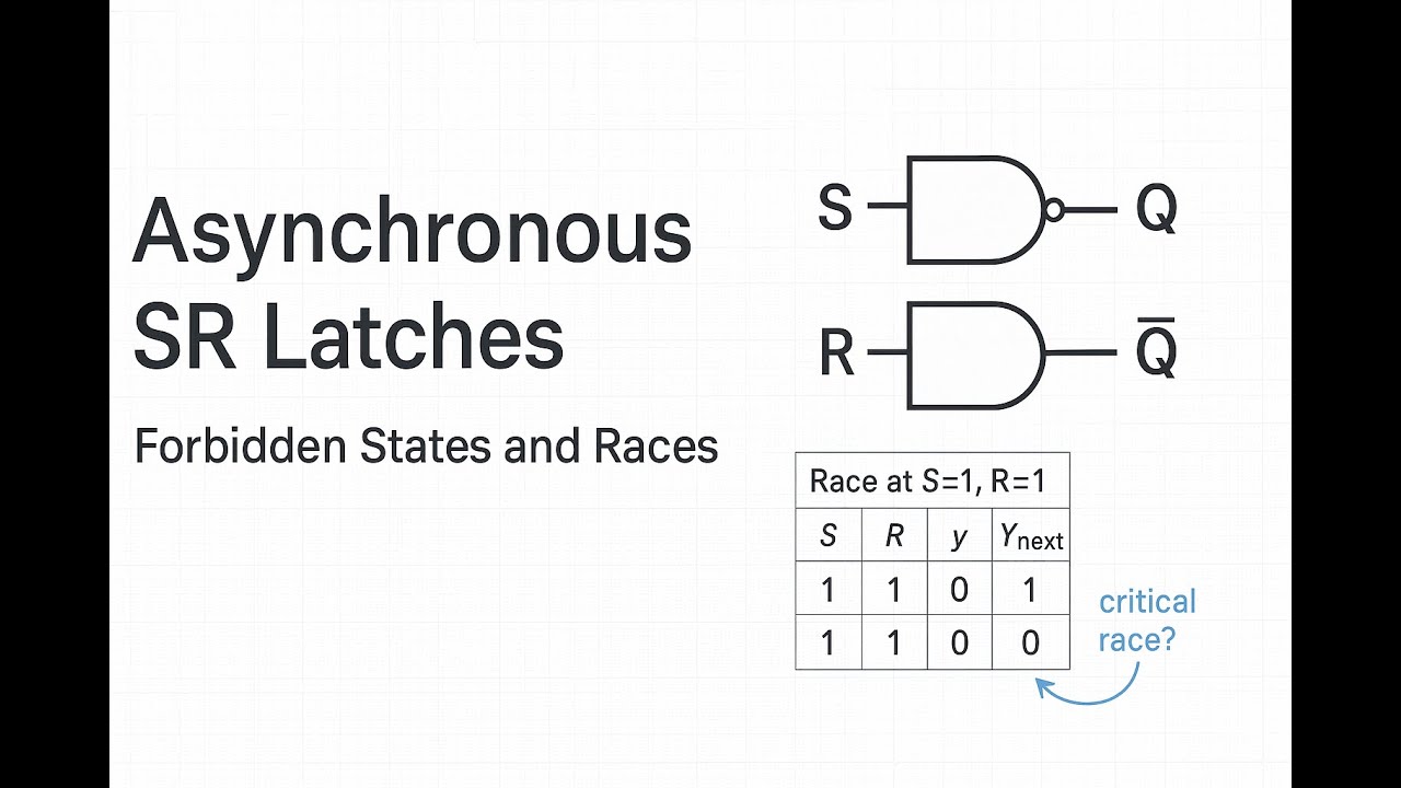 Asynchronous SR Latch Analysis | Race Conditions and Forbidden States ...