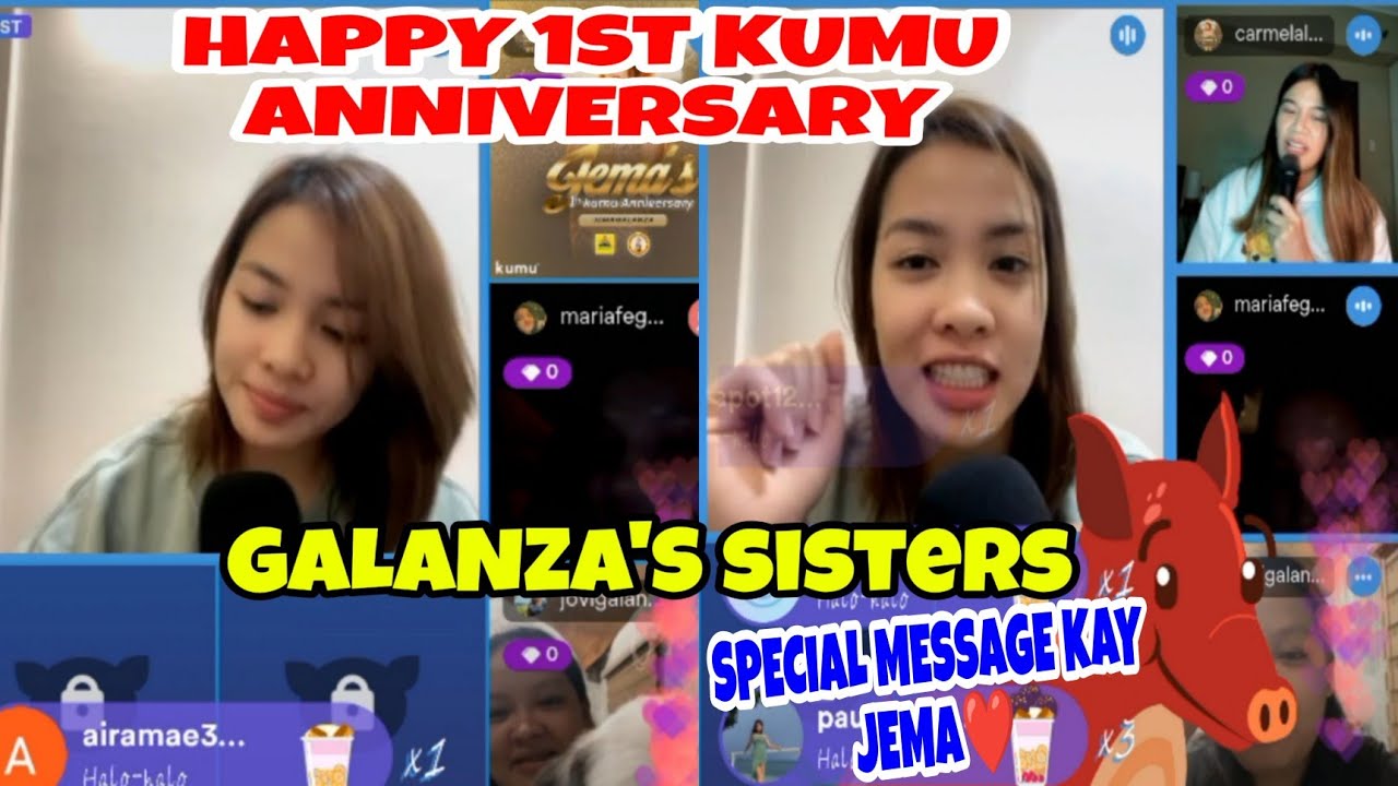 Pt.3! GALANZA's SISTERS SPECIAL MESSAGE KAY JEMA ️/ JEMA GALANZA KUMU ...