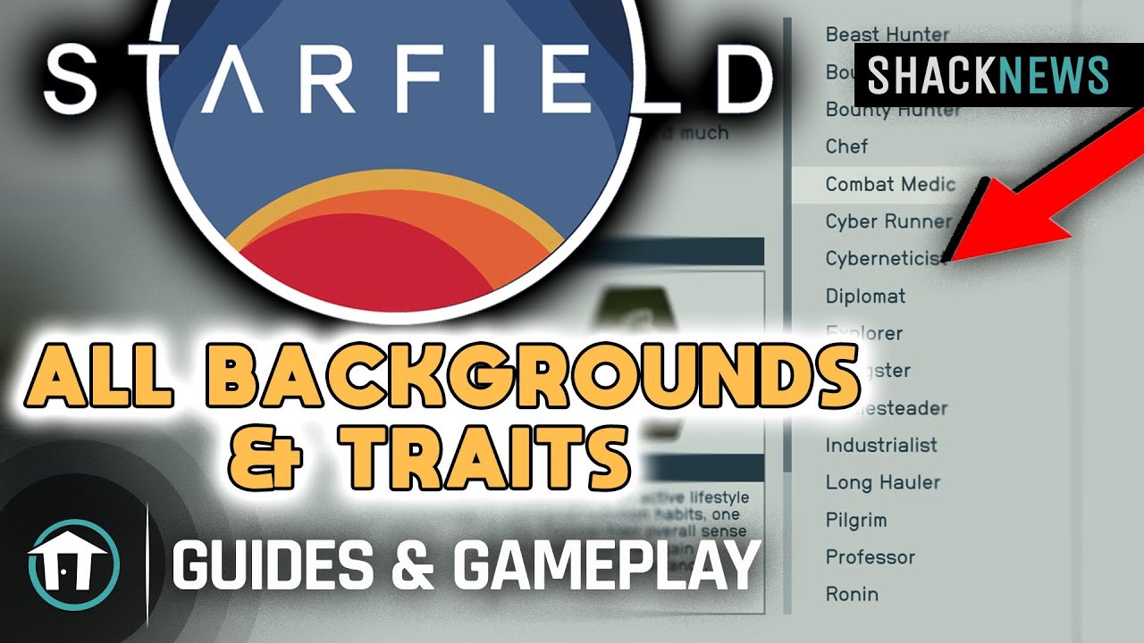 Starfield - All Backgrounds & Traits - YouTube