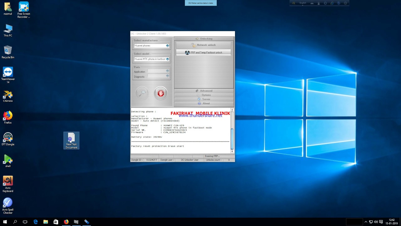 Huawei android phone FRP unlock - DC-Unlocker - YouTube