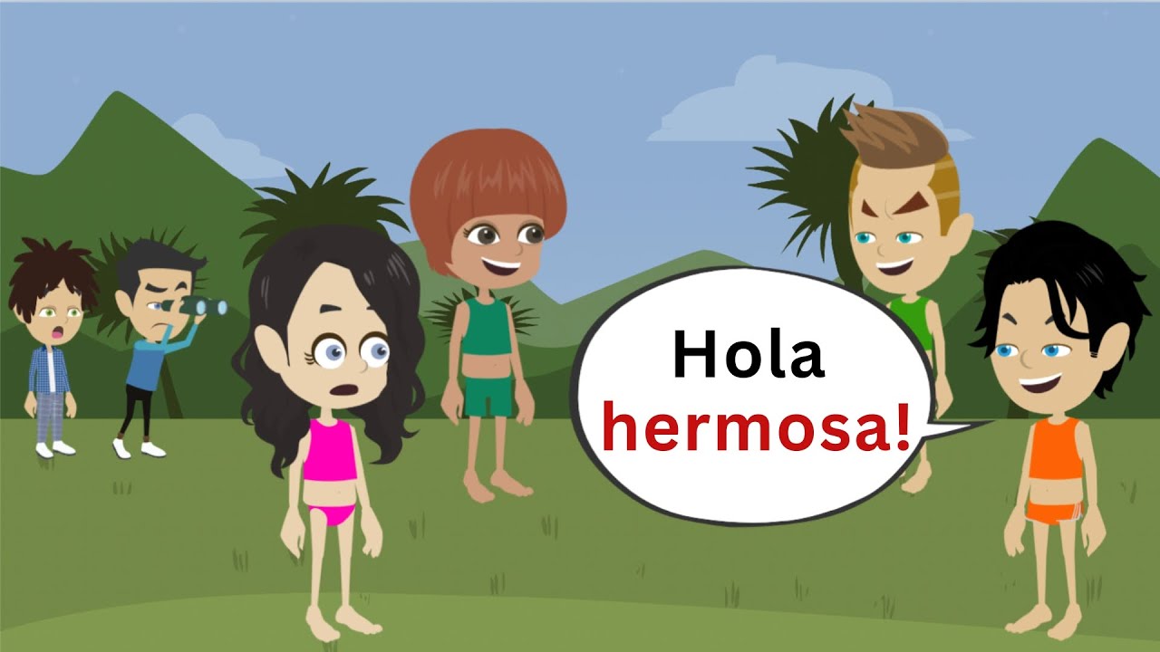 El viaje de las chicas!- Spanish short Story with Subtitles - YouTube