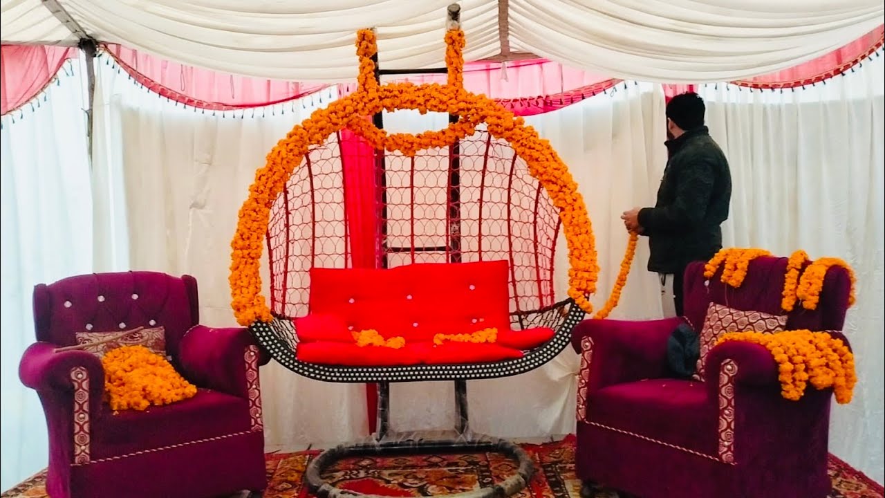 𝘄𝗵𝗼 𝘁𝗼 𝗱𝗲𝗰𝗼𝗿 𝗮 𝘀𝘄𝗶𝗻𝗴 / swing decoration ideas for Mayon / jhoola ...
